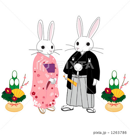 振袖 十二支 袴のイラスト素材 [1263786] - PIXTA