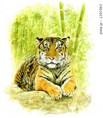 Easy Watercolor Tiger