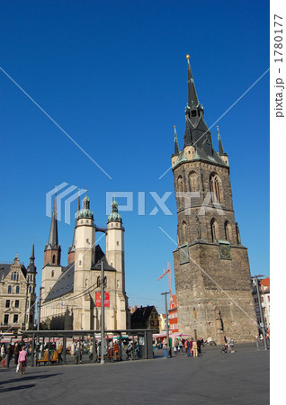 ドイツ ハレ マルクト広場の写真素材 [1780177] - PIXTA
