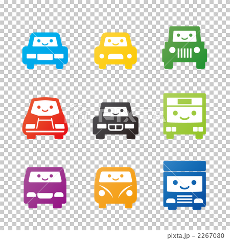 Smiley car icon - Stock Illustration [2267080] - PIXTA