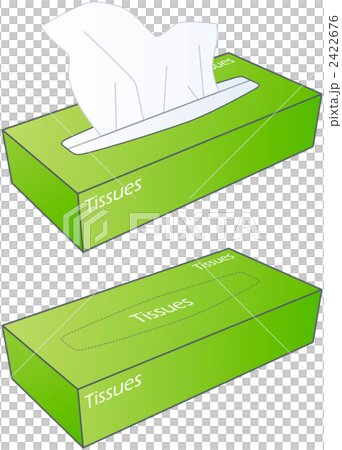 Box tissue solid color green - Stock Illustration [2422676] - PIXTA