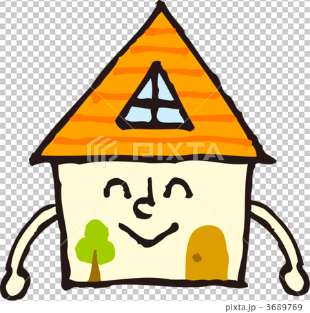 House with a smile - Stock Illustration [3689769] - PIXTA