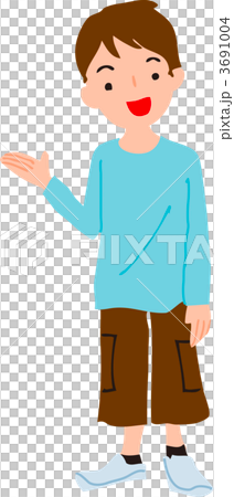 Boys to introduce - Stock Illustration [3691004] - PIXTA