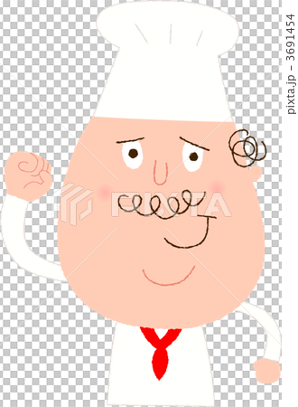 A chef who plays guts - Stock Illustration [3691454] - PIXTA