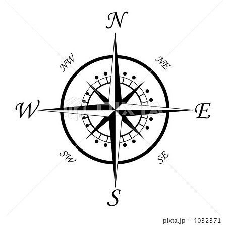 方位マーク 方向 北 地図記号のイラスト素材 - PIXTA