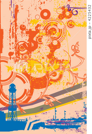 Urban retro abstract backgroundのイラスト素材 [4225432] - PIXTA