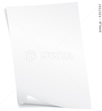 Blank vector pageのイラスト素材 [4307597] - PIXTA