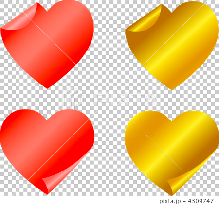 Set of red and gold stickers - Stock Illustration [4309747] - PIXTA