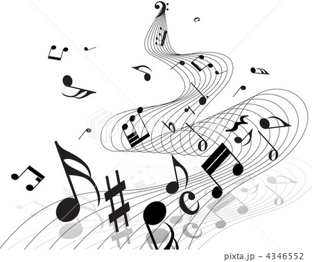 notes staffのイラスト素材 [4346552] - PIXTA