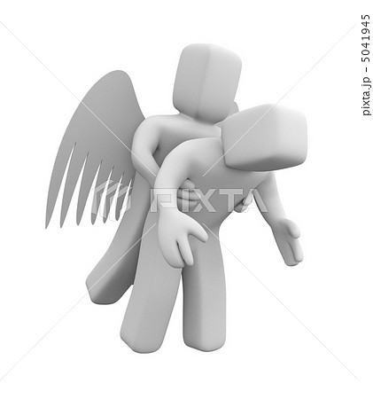 Angel saves manのイラスト素材 [5041945] - PIXTA