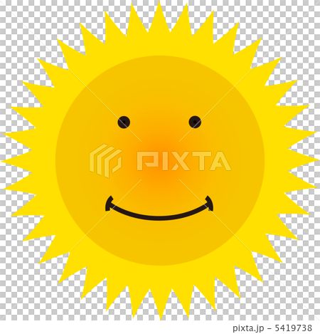Smiley sun - Stock Illustration [5419738] - PIXTA