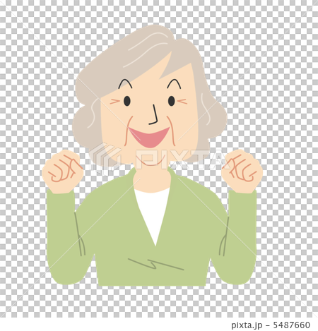 Energetic grandmother - Stock Illustration [5487660] - PIXTA