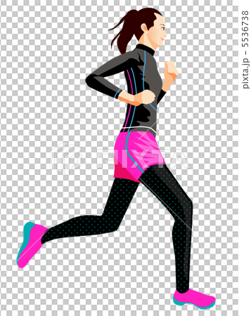 Female runner - Stock Illustration [5536738] - PIXTA