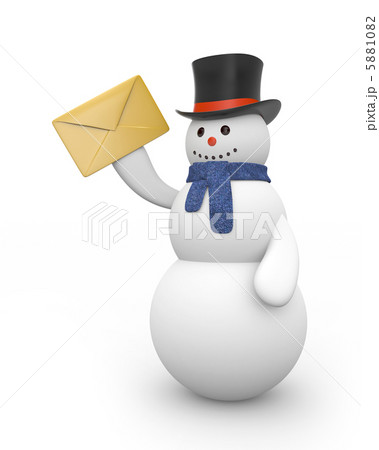 Snowman and emailのイラスト素材 [5881082] - PIXTA