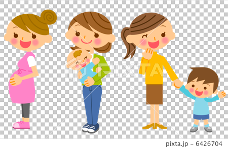 Child rearing woman - Stock Illustration [6426704] - PIXTA