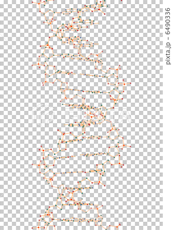 DNA stick model, up, black background - Stock Illustration [6490336 ...