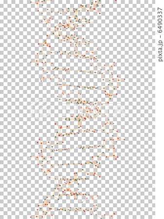 DNA stick model, up, white background - Stock Illustration [6490337 ...