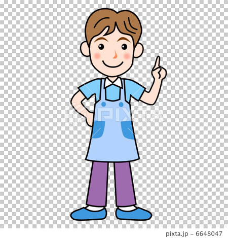 Care worker Home helper male - Stock Illustration [6648047] - PIXTA