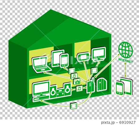 Home network - Stock Illustration [6910927] - PIXTA