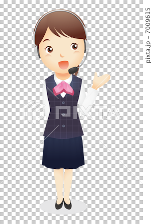 Illustration of reception desk clerk - Stock Illustration [7009615] - PIXTA