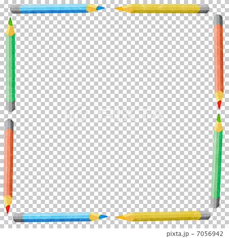 Color pencil frame - Stock Illustration [7056942] - PIXTA