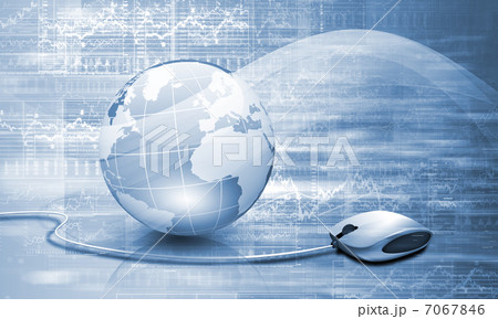 Image of light blue planet Earthのイラスト素材 [7067846] - PIXTA