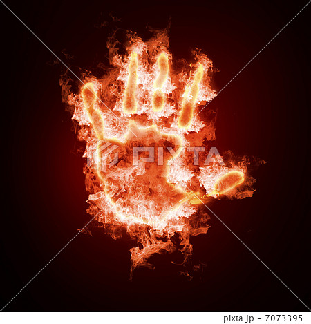 hand in open fireのイラスト素材 [7073395] - PIXTA