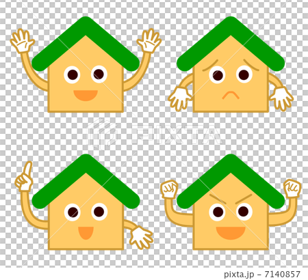 House Personification Green - Stock Illustration [7140857] - PIXTA