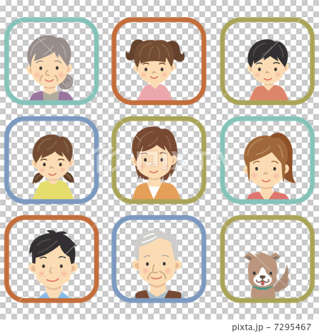 Family face icon - Stock Illustration [7295467] - PIXTA