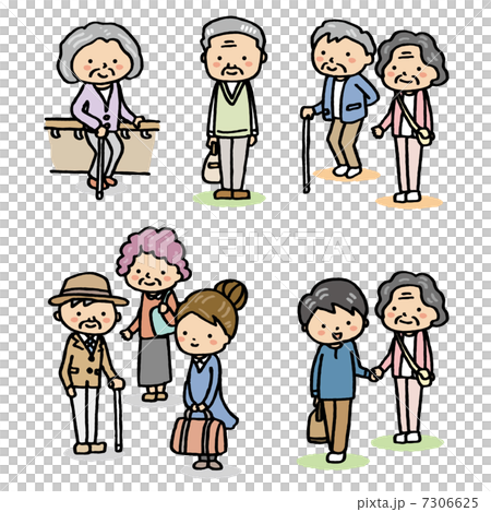 Senior drawing set - Stock Illustration [7306625] - PIXTA