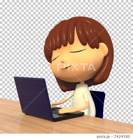 Personal computer operation - Stock Illustration [7424580] - PIXTA