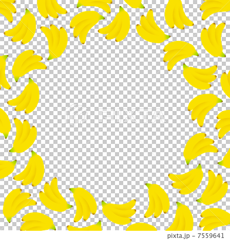 Banana frame - Stock Illustration [7559641] - PIXTA