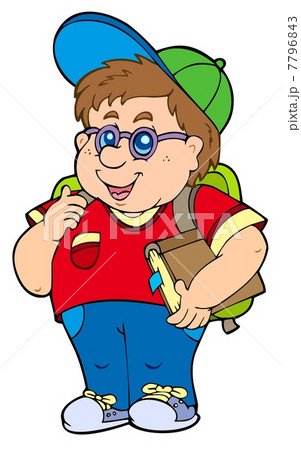 Fat school boyのイラスト素材 [7796843] - PIXTA