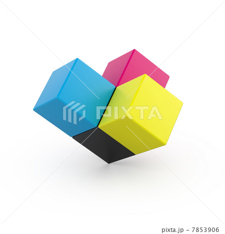 CMYK cubesのイラスト素材 [7853906] - PIXTA