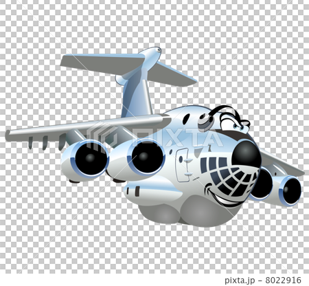 Vector Cartoon Cargo Airplane - Stock Illustration [8022916] - PIXTA