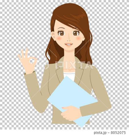 Successful female office worker [Anime style... - Stock Illustration ...