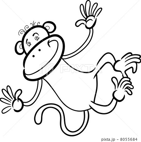Silly Monkey Coloring Pages