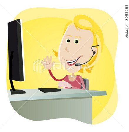 Technical support Girlのイラスト素材 [8093263] - PIXTA