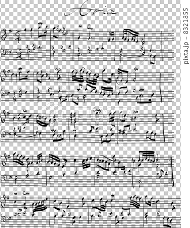 Musical score - Stock Illustration [8321855] - PIXTA