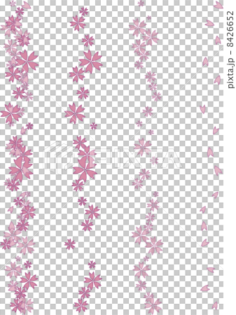 Sakura line - Stock Illustration [8426652] - PIXTA