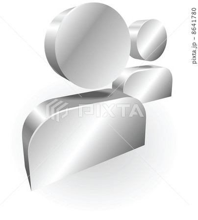 silver people icon messanger illustrationのイラスト素材 [8641780] - PIXTA
