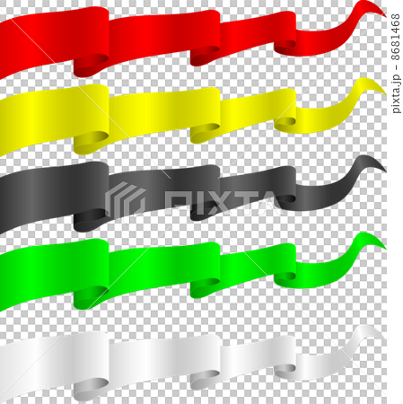 Fluttering ribbons - Stock Illustration [8681468] - PIXTA