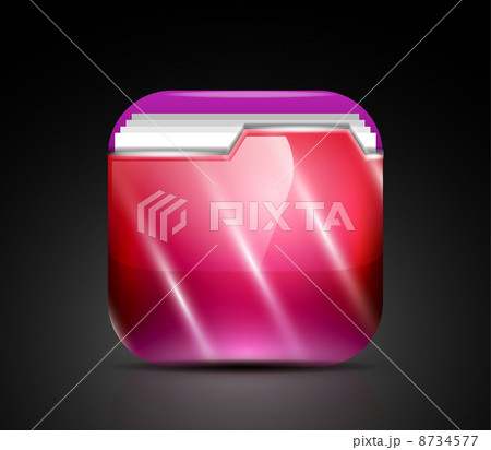 Glossy folder iconのイラスト素材 [8734577] - PIXTA