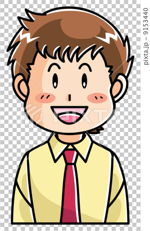 Character / young man / self-introduction - Stock Illustration [9153440 ...