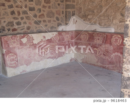 メキシコ・テオティワカン ジャガーの宮殿の壁画の写真素材 [9618463] - PIXTA