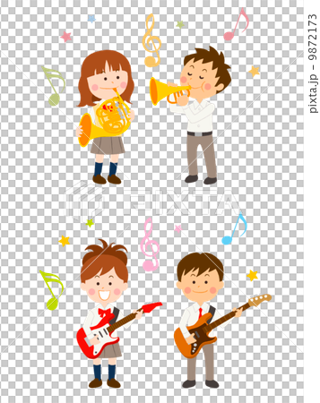 Wind and music / light music - Stock Illustration [9872173] - PIXTA