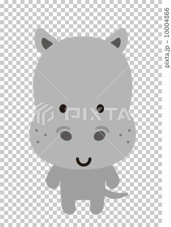 Hippopotamus [two-headed animals · series] - Stock Illustration ...