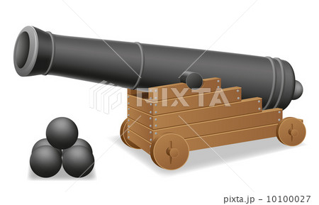 antique cannon vector illustrationのイラスト素材 [10100027] - PIXTA