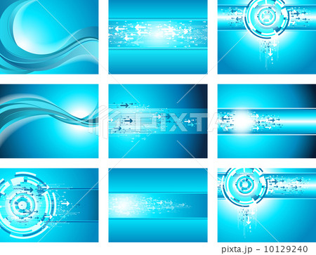 Site blue wave and arrow background collectionのイラスト素材 [10129240] - PIXTA