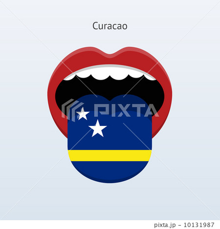 Curacao language. Abstract human tongue.のイラスト素材 [10131987] - PIXTA